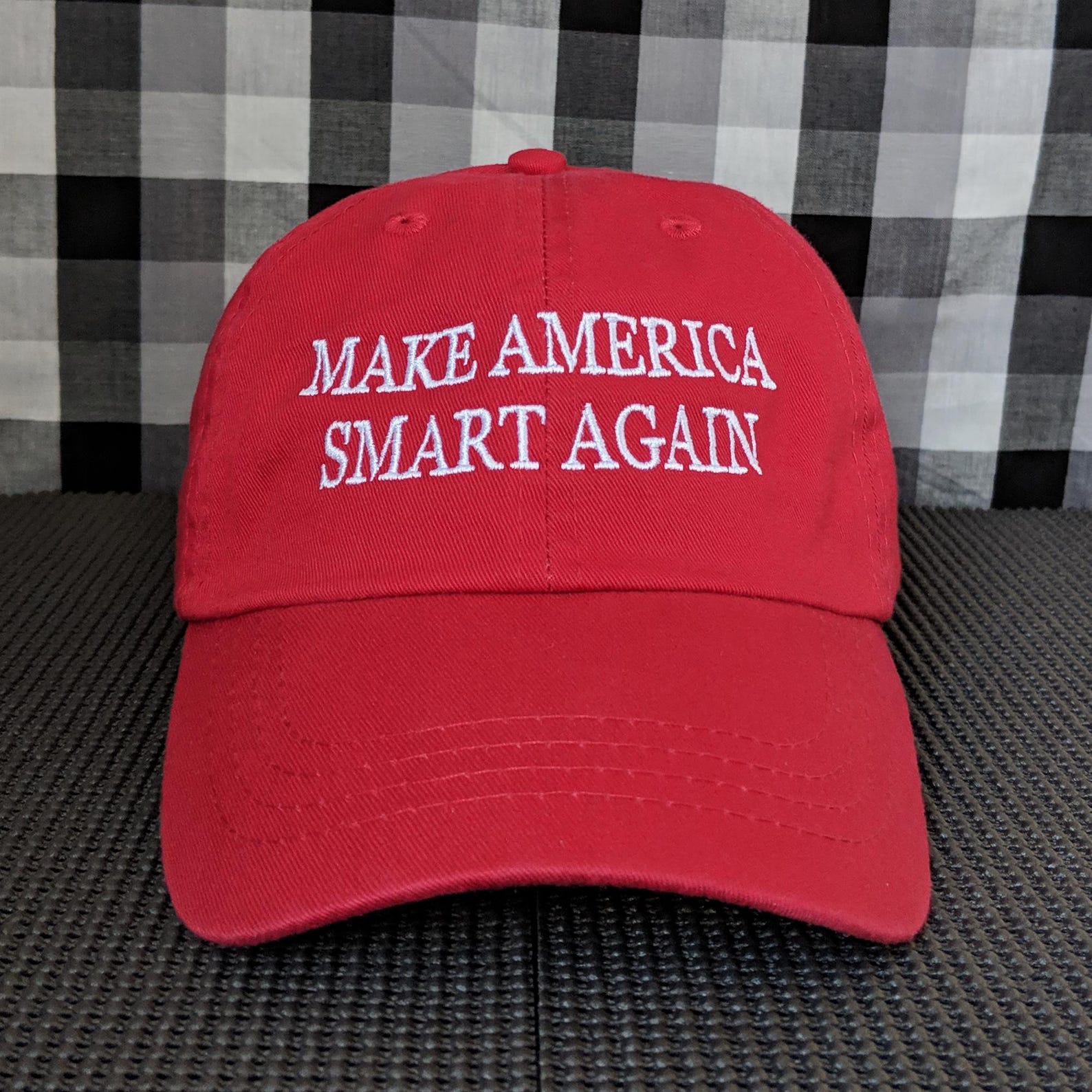 Make America Smart Again Embroidered Dad Hat - Adjustable, 100% Cotton ...