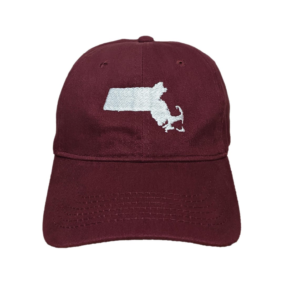 Massachusetts State Embroidered Dad Hat: Custom Color Options ...