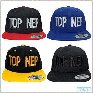TOP NEP Embroidered Flat Bill Snapback Hat/cap High Quality - Etsy