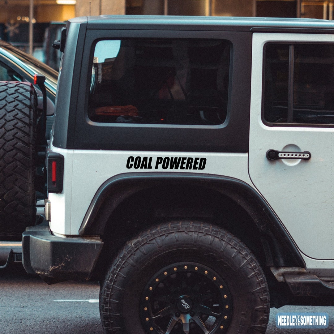 Coal Powered Vinyl Decal Permanent Sticker 18 Color Options Various ...