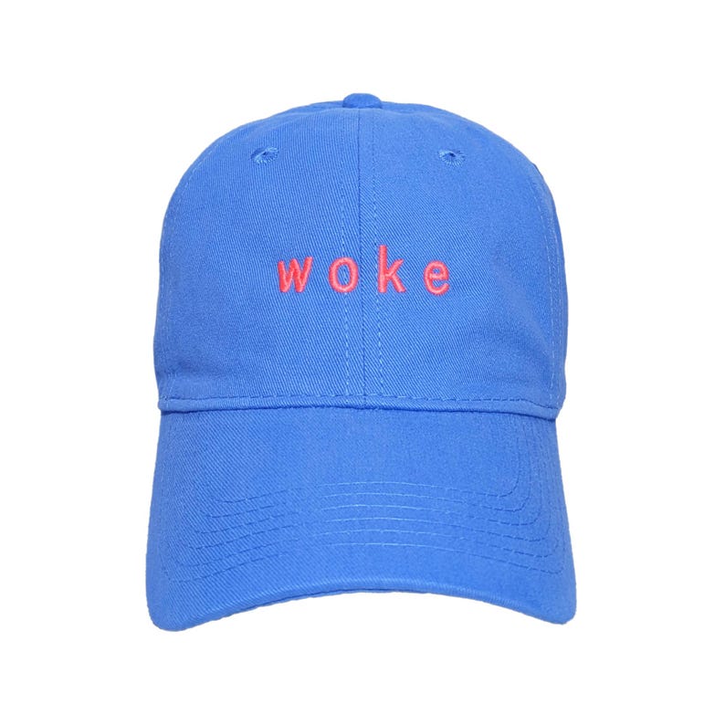 Woke Embroidered Dad Hat: Adjustable, Choose Your Colors - Etsy