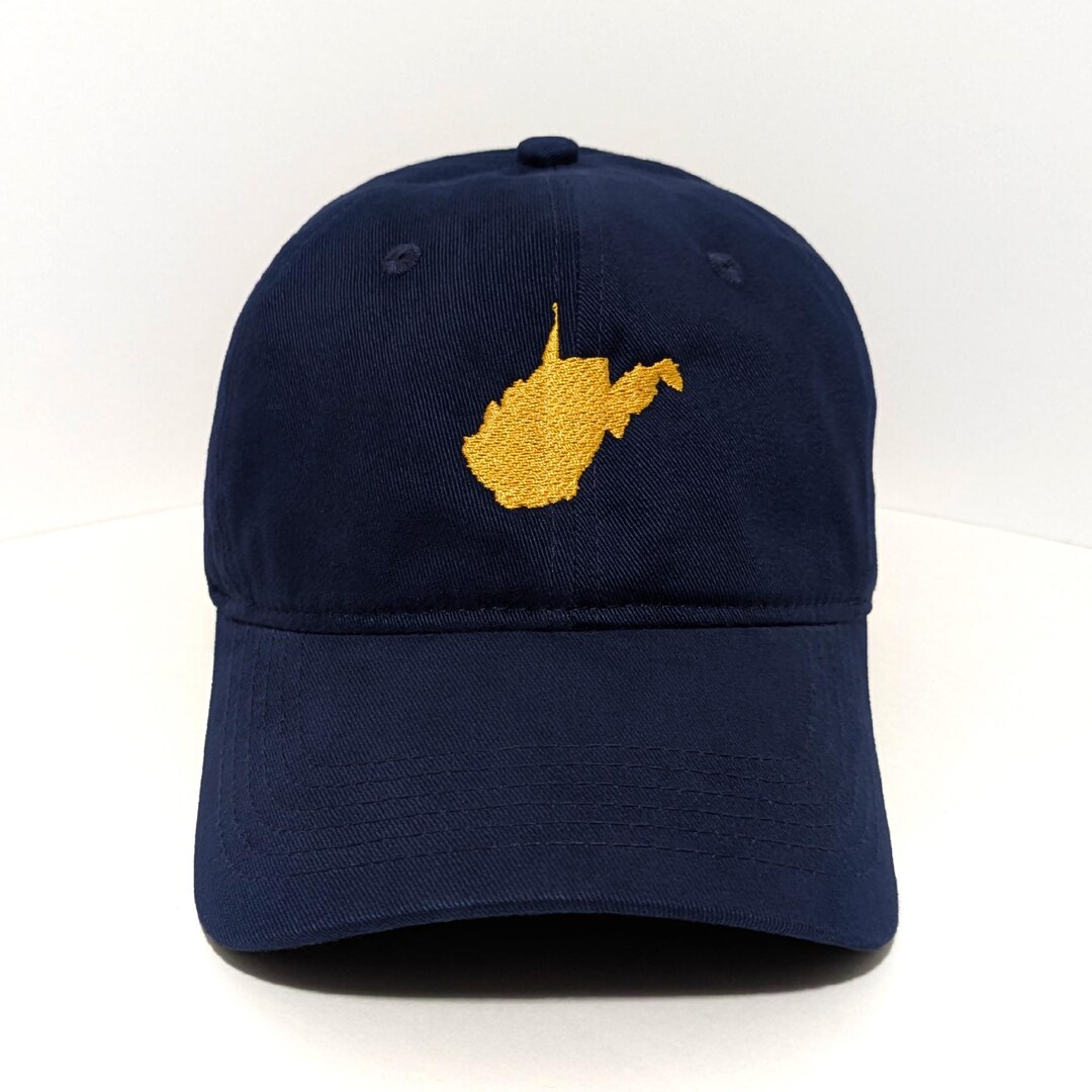 West Virginia State Embroidered Dad Hat: Custom Colors, Soft Material ...