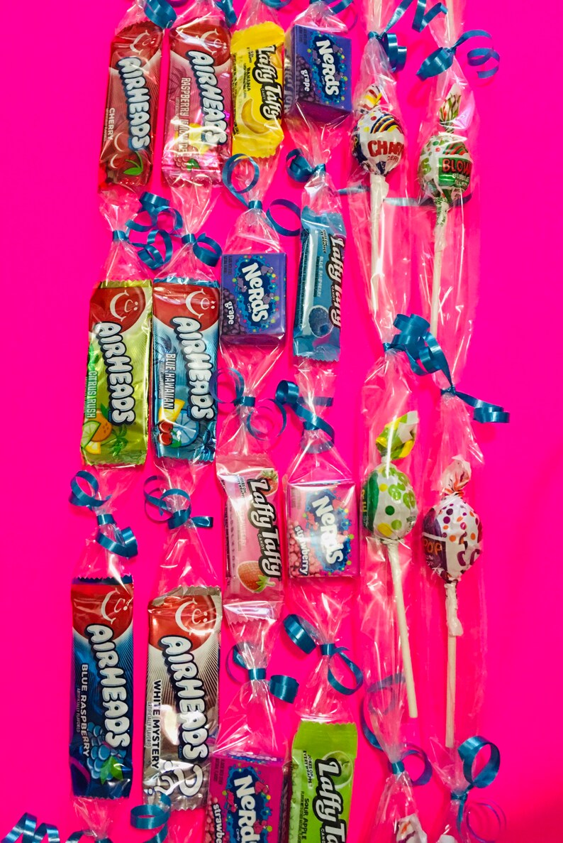 3 Long Cello Wrapped Candy Leis - Etsy