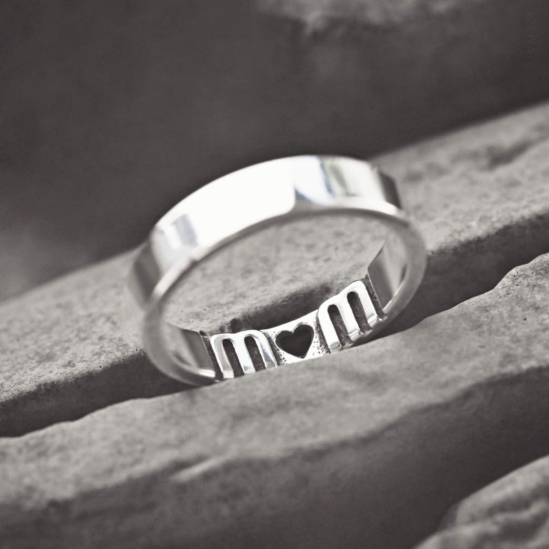 Personalized Promise Ring for Her Initial Ring Custom Letter - Etsy UK