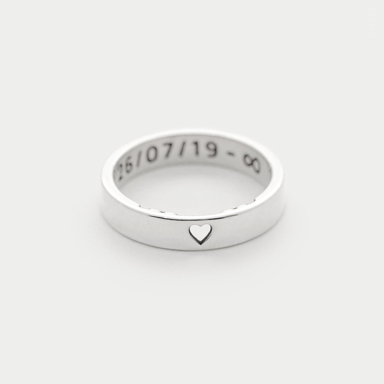 Personalized Promise Ring for Her Initial Ring Custom Letter - Etsy UK