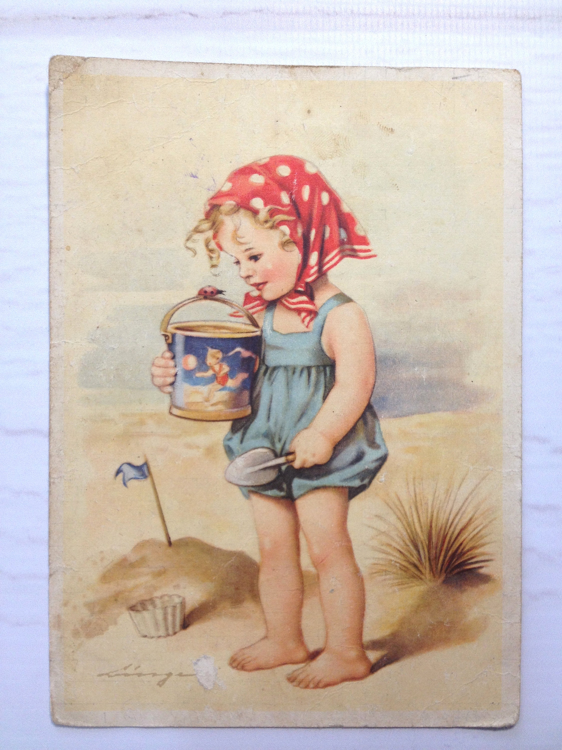 Postcards Lot 2 pcs children's Illustrations Children | Etsy