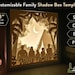 Customizable Family Shadow Box Svg Bundle, Family Shadowbox Template ...