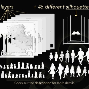 Customizable Family Shadow Box Svg Cricut, 3D Lightbox Svg ...