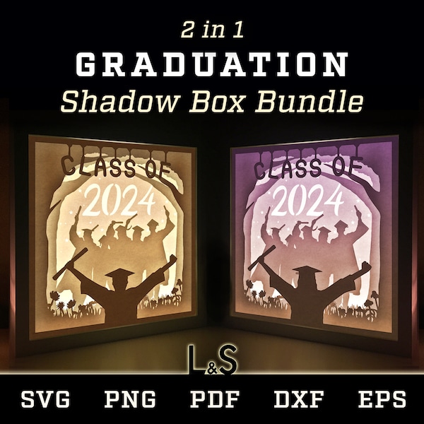 Lighted Graduation Shadow Box - Etsy UK