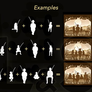 Customizable Grandpa Shadow Box Template, 3D Layered Grandfather Shadow ...