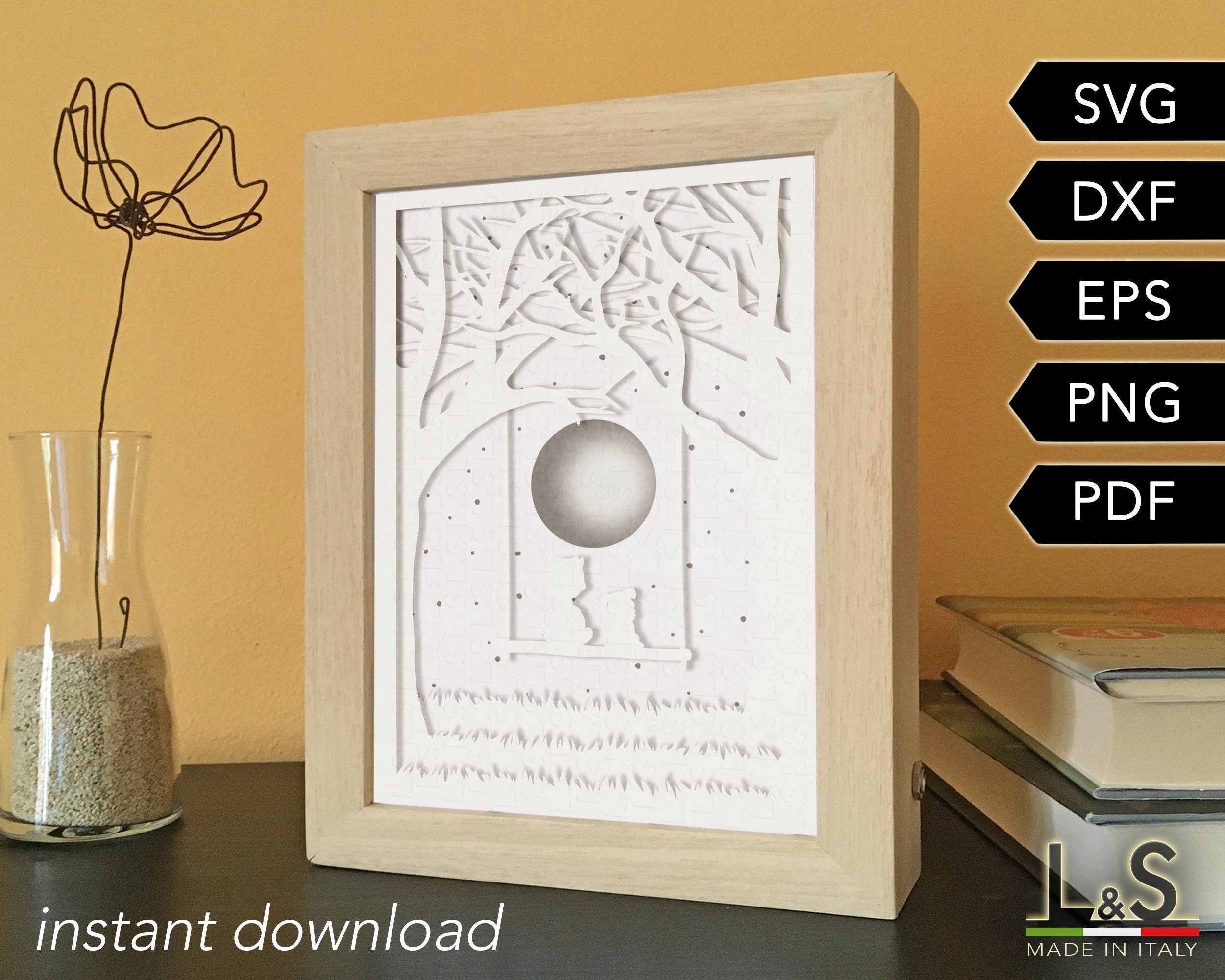 Dog Shadow Box Template Layered Shadow Box Svg Files for | Etsy Canada