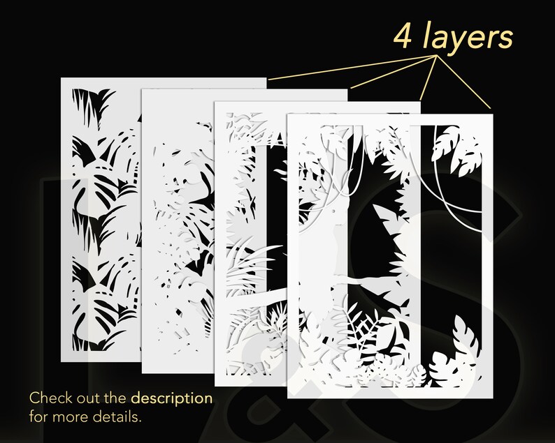 Bird Shadow Box Template Lighted Shadow Box Svg Bundle Paper - Etsy