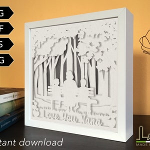Customizable Grandma Shadow Box Svg Cricut, Layered Mothers Day ...