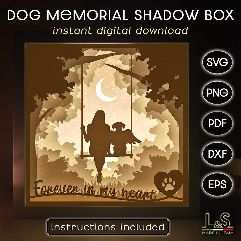Dog Memorial Shadow Box - Etsy