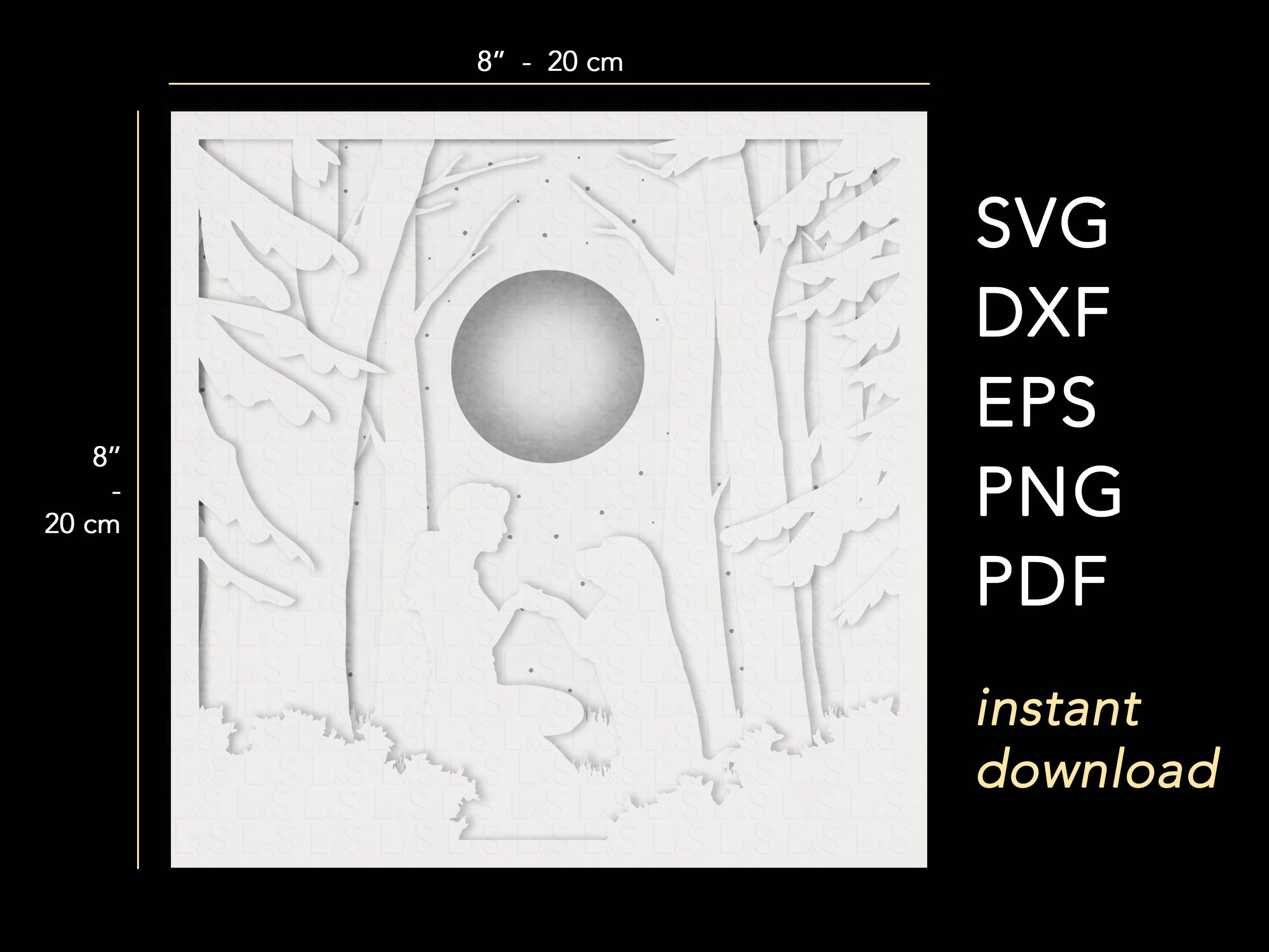 Layered Dog Shadow Box Svg Files for Cricut Dog Memorial - Etsy