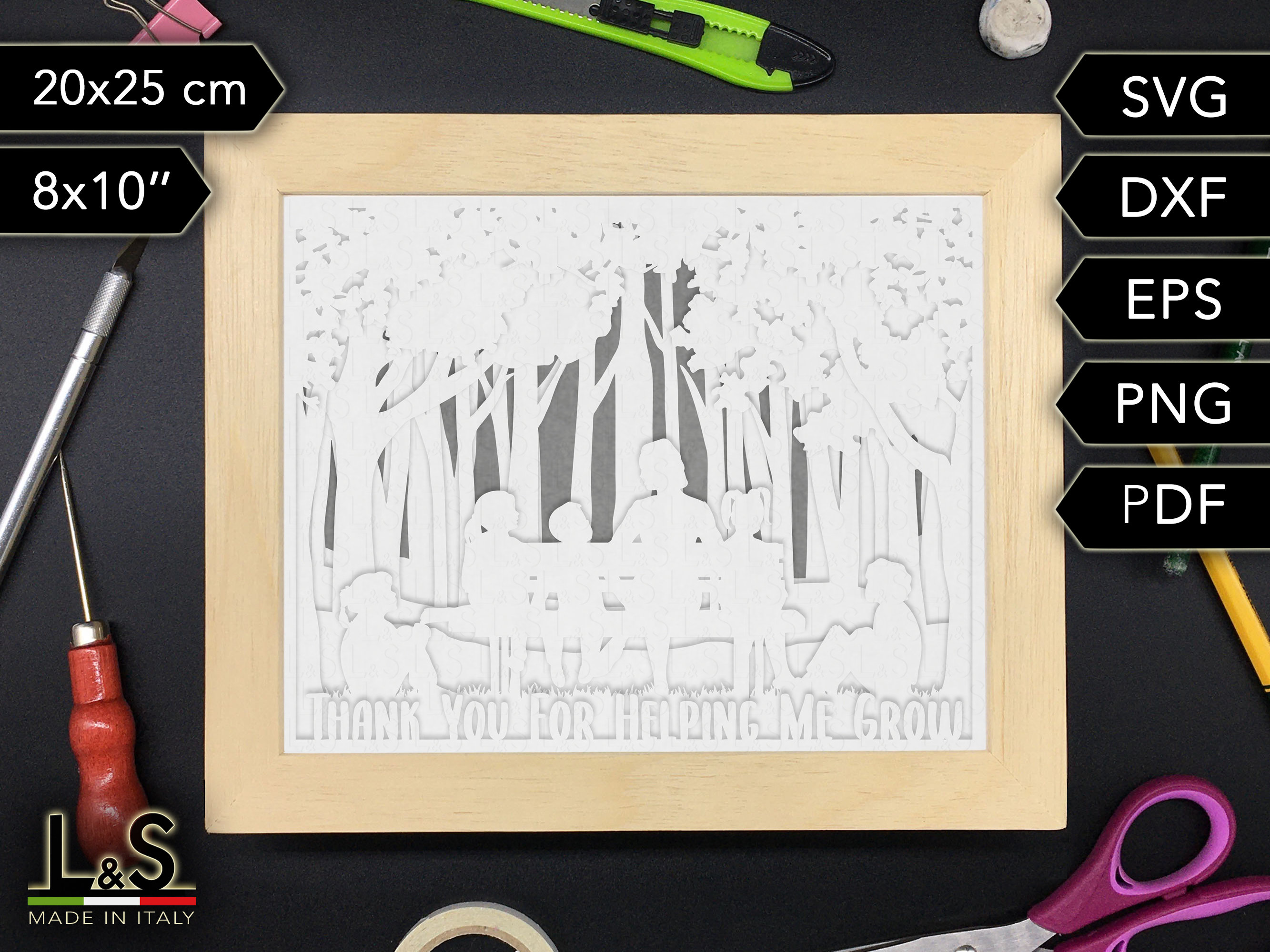 Teacher Shadow Box Template, 3D Light Box Template, Teacher Shadowbox ...