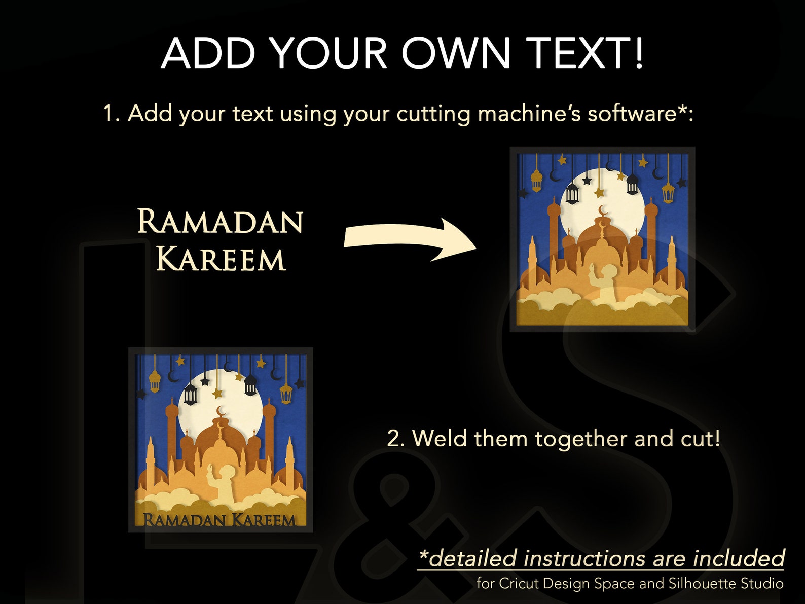 Customizable Islamic Shadow Box Template Ramadan Shadow Box | Etsy Canada