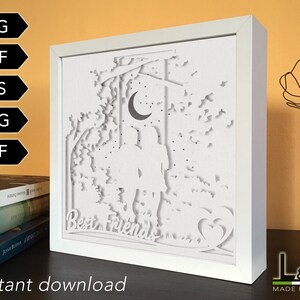 Best Friends Shadow Box Svg, Friends Shadowbox Svg, Lightbox Svg ...