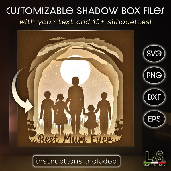 Mothers Day Shadow Box Svg - Etsy