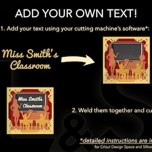 Customizable Teacher Shadow Box Svg Bundle, Papercut Lightbox Svg, 3D ...
