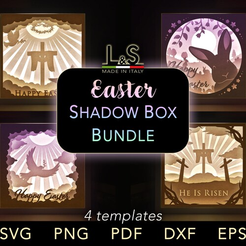 3D Easter Shadow Box Svg Layered Easter Light Box Svg Jesus - Etsy