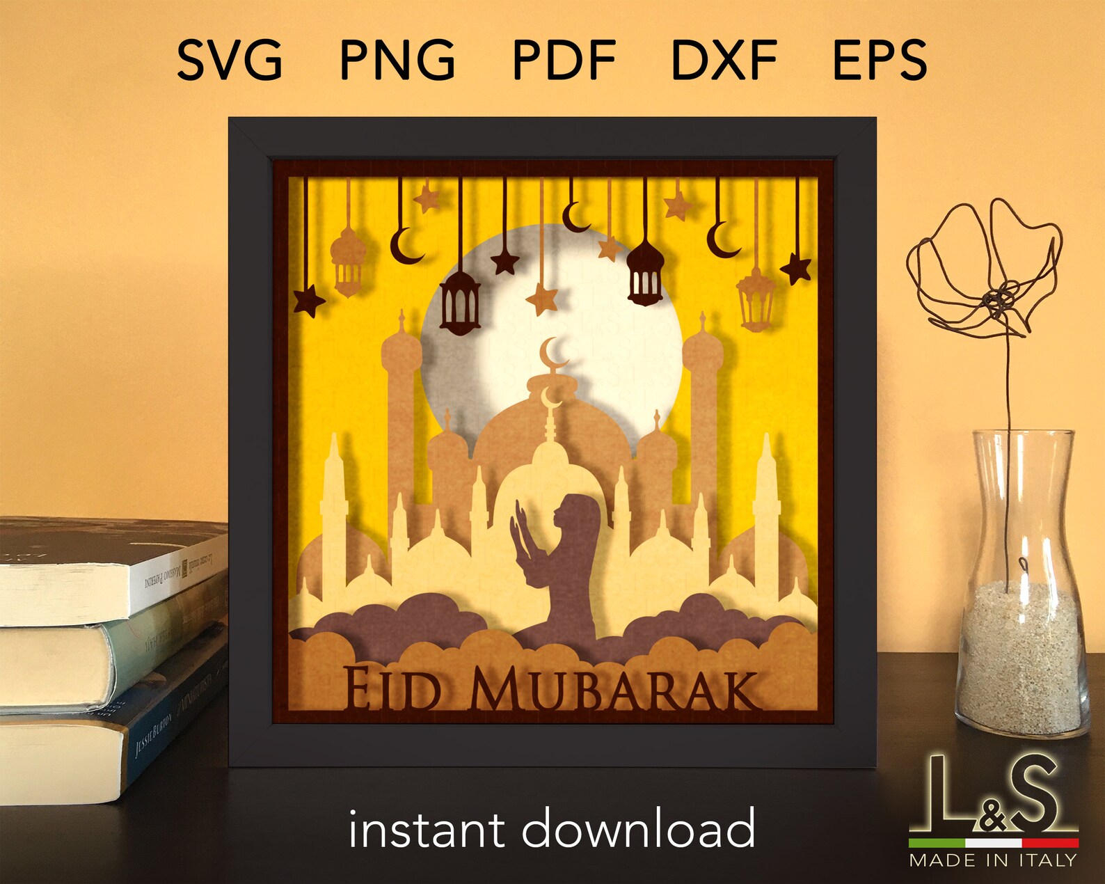 Ramadan Shadow Box Svg Files for Cricut Islamic Shadow Box | Etsy UK
