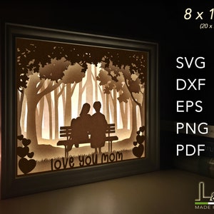 Mom Shadow Box Svg File for Cricut, 3D Layered Mom Svg, Mothers Day ...