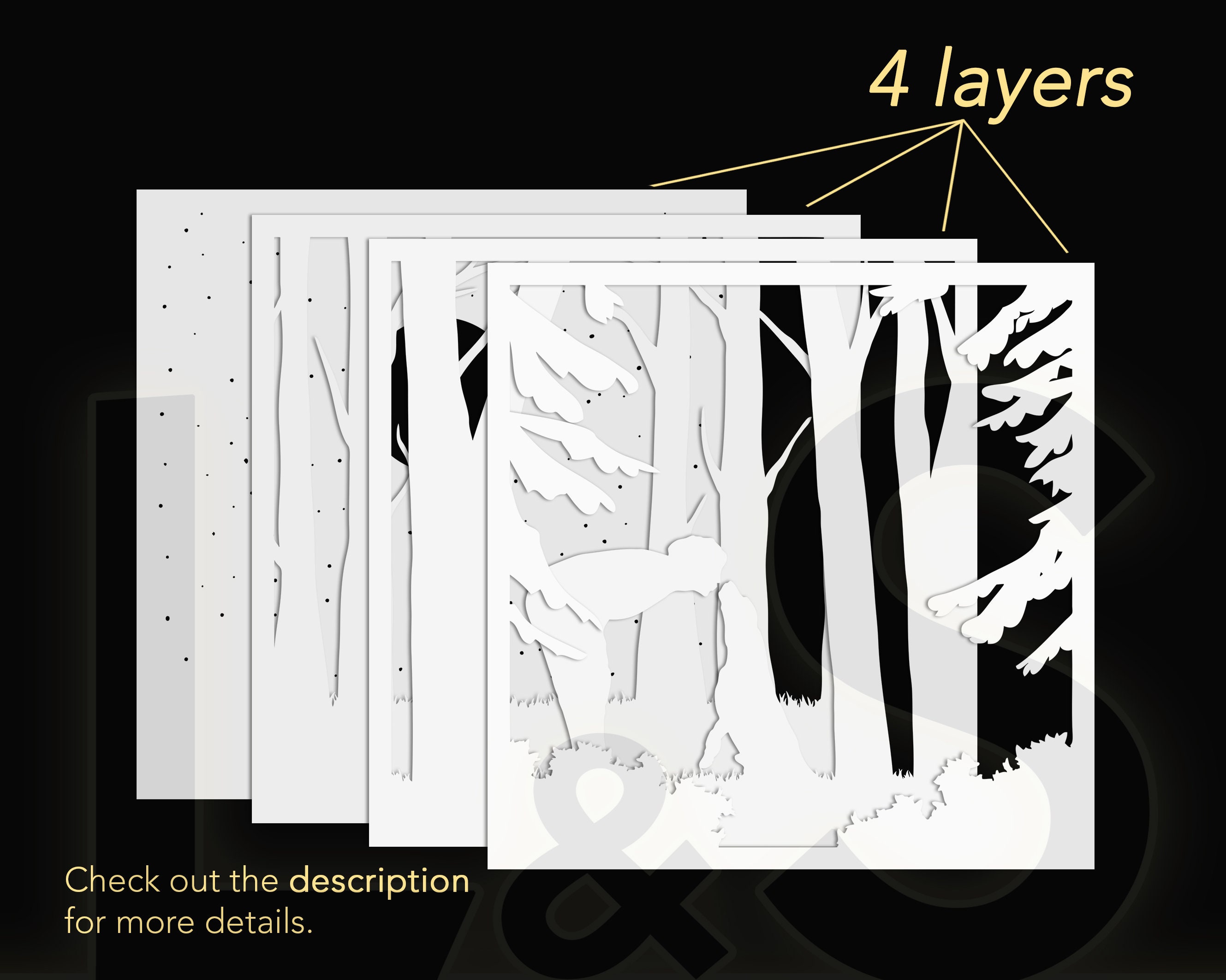 Layered Dog Shadow Box Svg Files for Cricut 3D Dog Memorial | Etsy