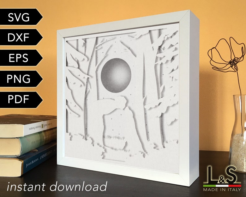 Layered Dog Shadow Box Svg Files for Cricut 3D Dog Memorial | Etsy