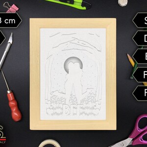 Best Friends Shadow Box Template Friends Layered Shadow Box | Etsy