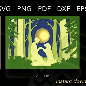 Dog Shadow Box Svg Bundle, Layered Light Box Svg Files for Cricut, Dog ...