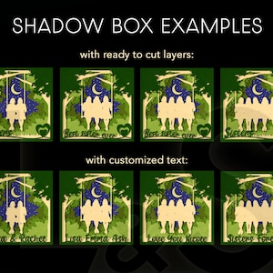 Customizable Sisters Shadow Box Svg Bundle, Family Shadowbox Svg Cricut ...
