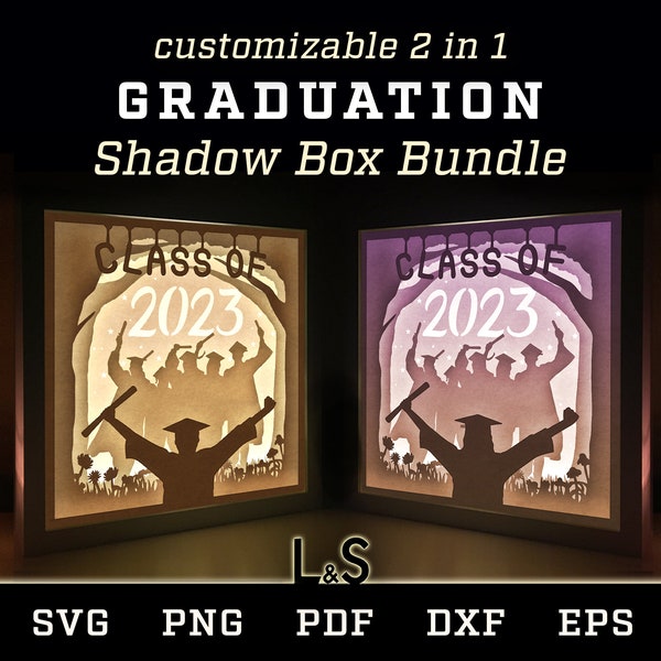 Graduation Light Box Template - Etsy