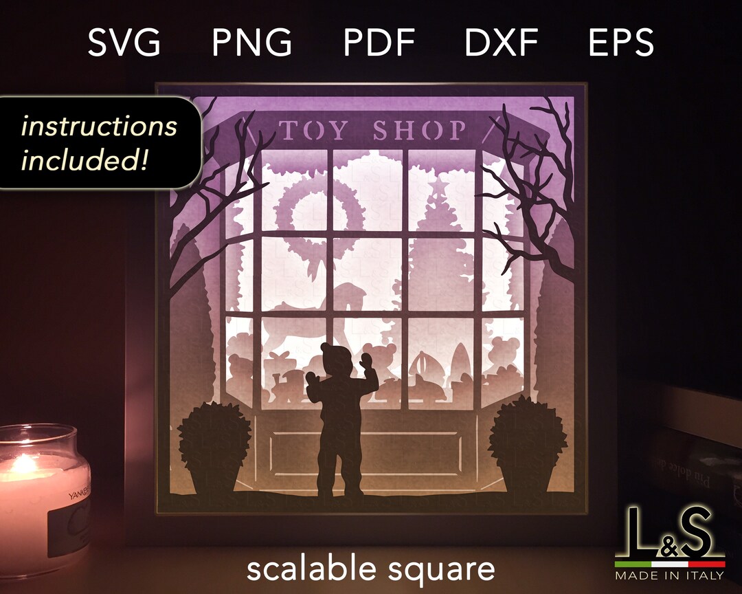 Layered Christmas Lightbox Svg Kids Shadow Box Svg Shadowbox - Etsy