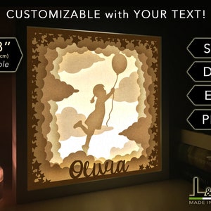 Customizable Baby Girl Shadow Box Svg Cricut, Personalized Shadowbox ...