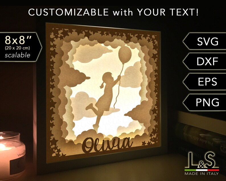Customizable Baby Girl Shadow Box Svg Cricut, Personalized Shadowbox ...