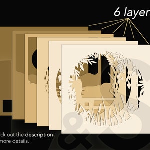 3D Fishing Shadow Box Svg Files for Cricut, Papercut Lightbox Svg ...