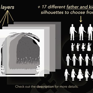 Customizable Fathers Day Shadow Box Svg Cricut, Personalized Dad ...