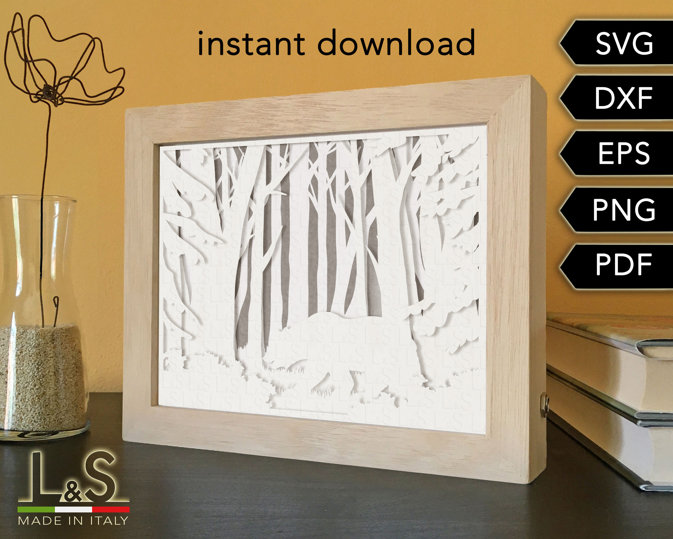 Bear Shadow Box Svg Files for Cricut 3D Light Box Svg - Etsy