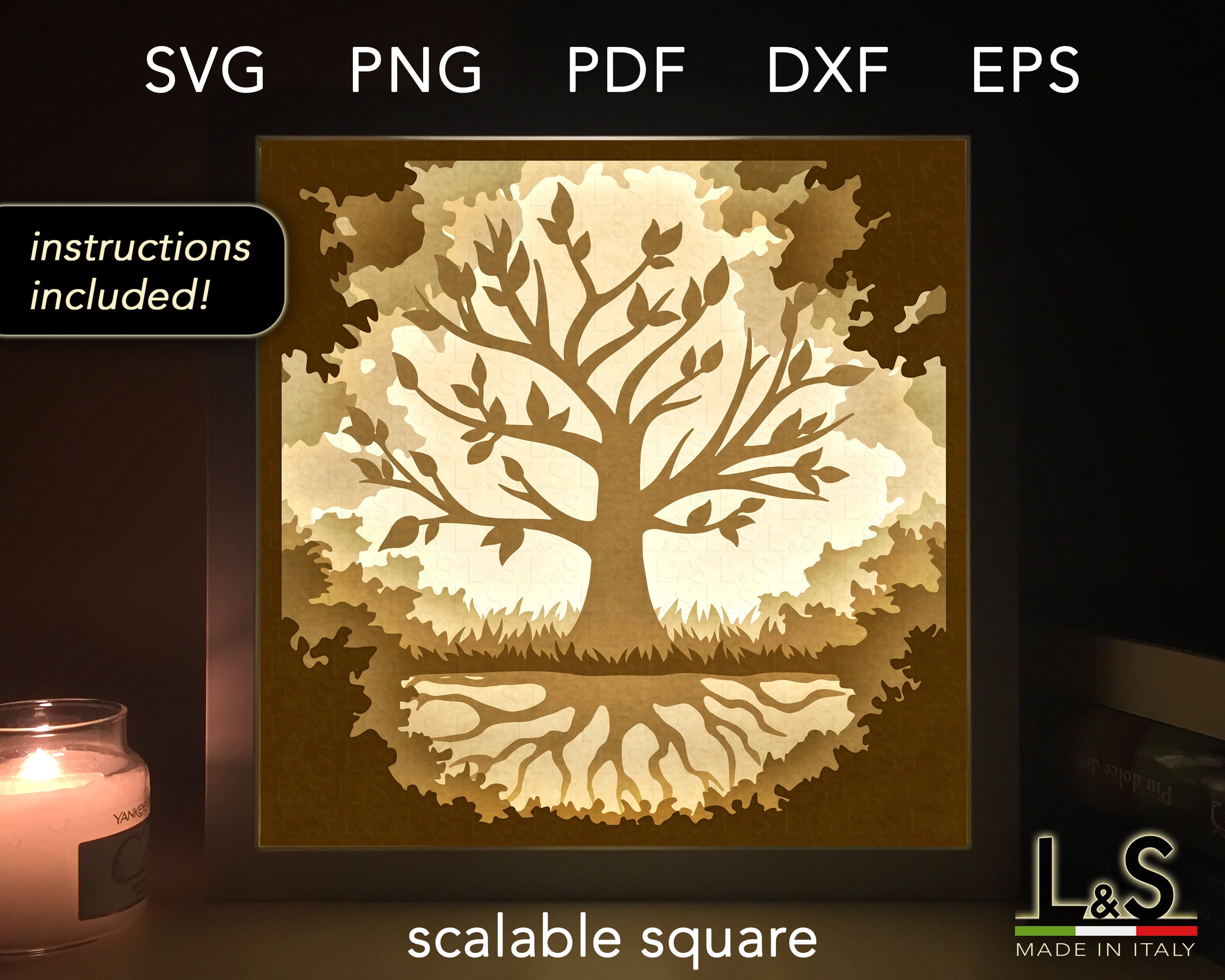 Layered Tree Shadow Box Svg Template 3D Tree of Life Svg - Etsy Canada