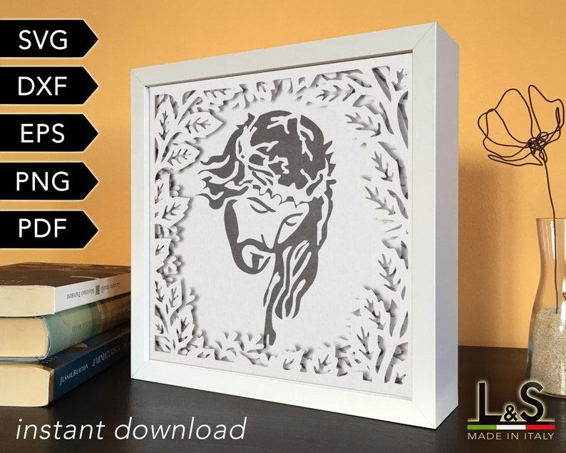 Layered Jesus Shadow Box Svg 3D Christmas Shadowbox Svg - Etsy