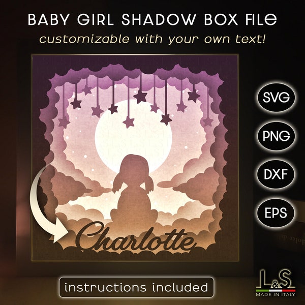 Baby Shadow Box - Etsy