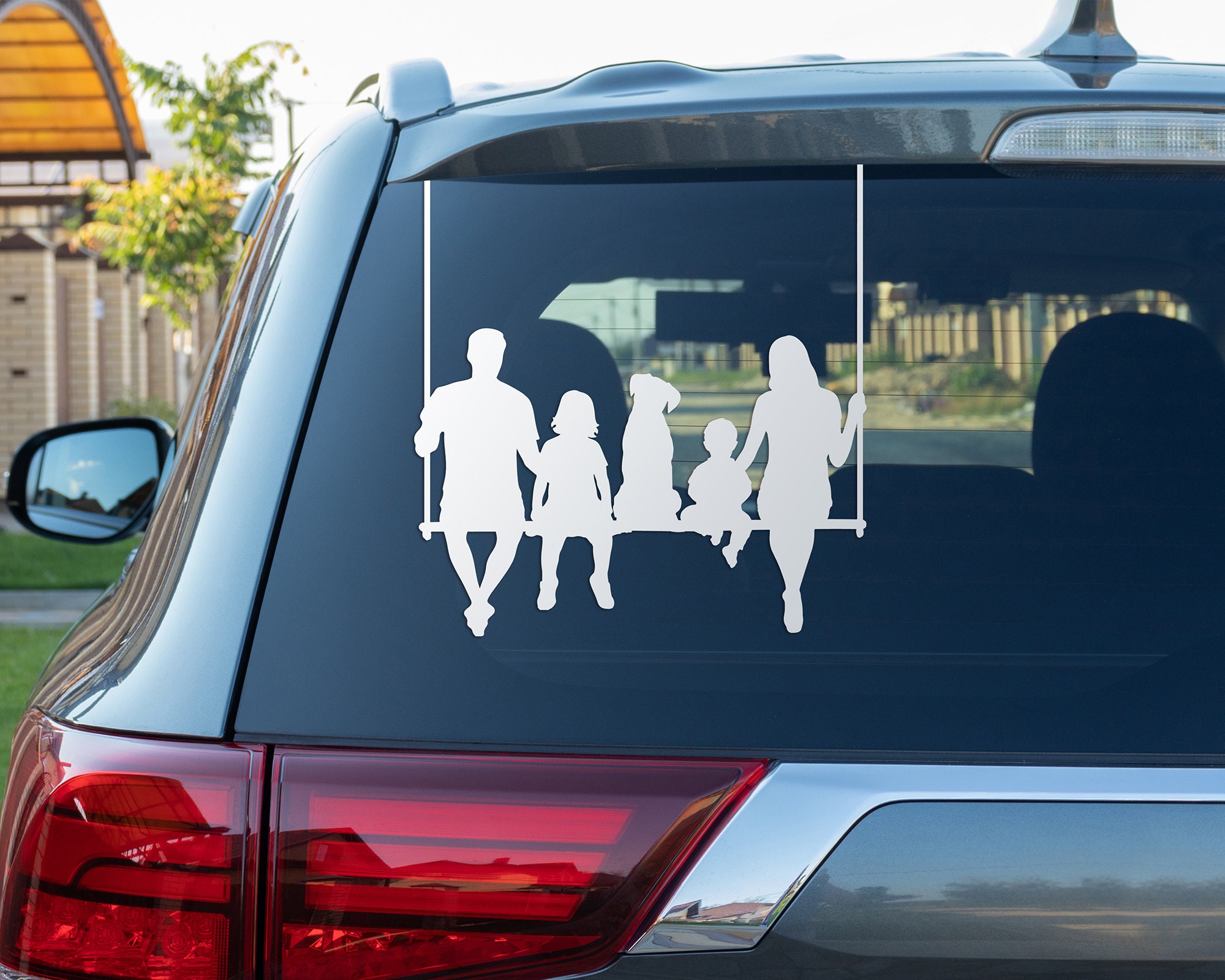 Sitting Family Clipart Bundle, Customizable Family Portrait With Pets ...