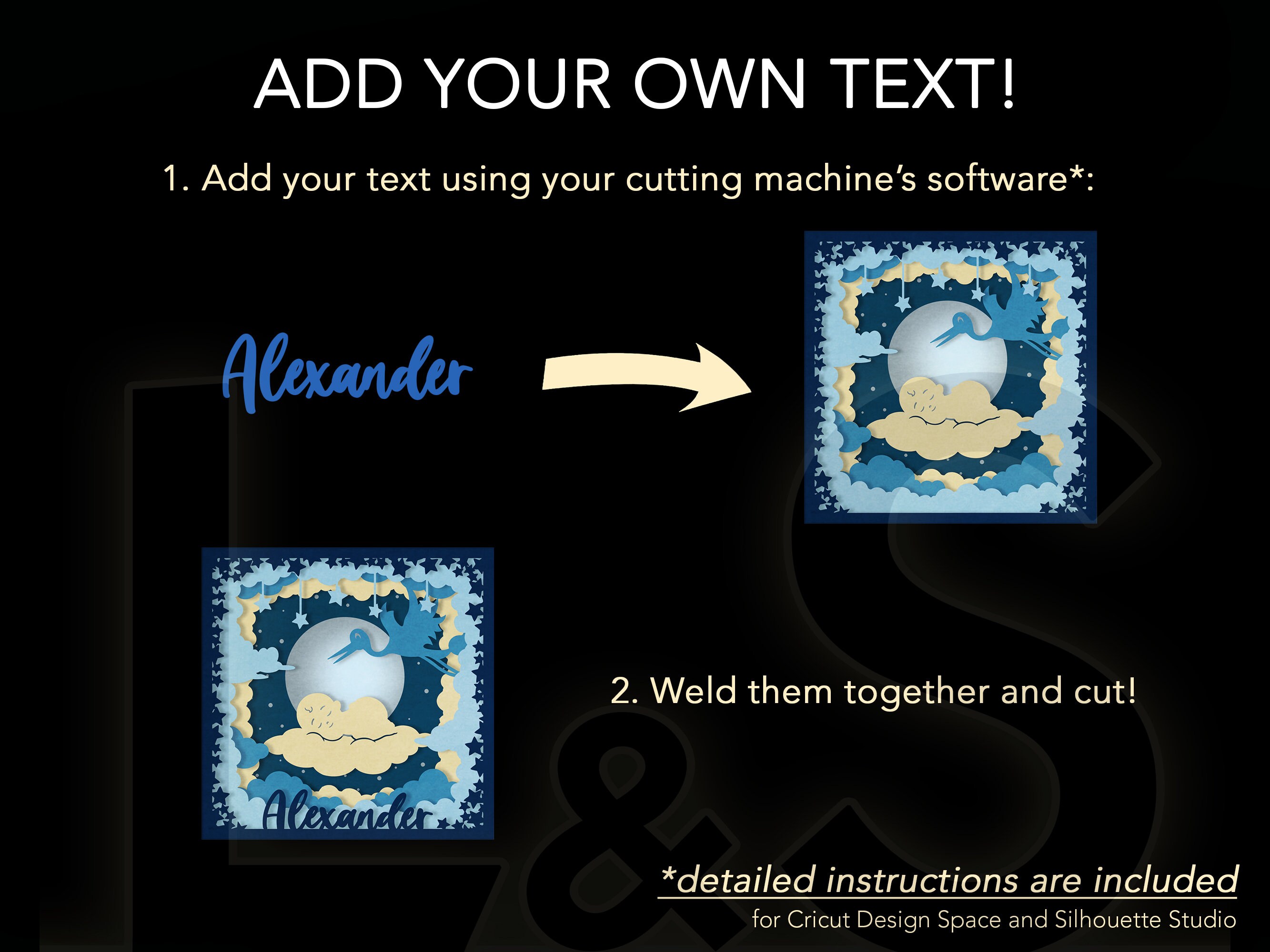 Customizable Baby Shower Shadow Box Name Nursery Shadow Box - Etsy