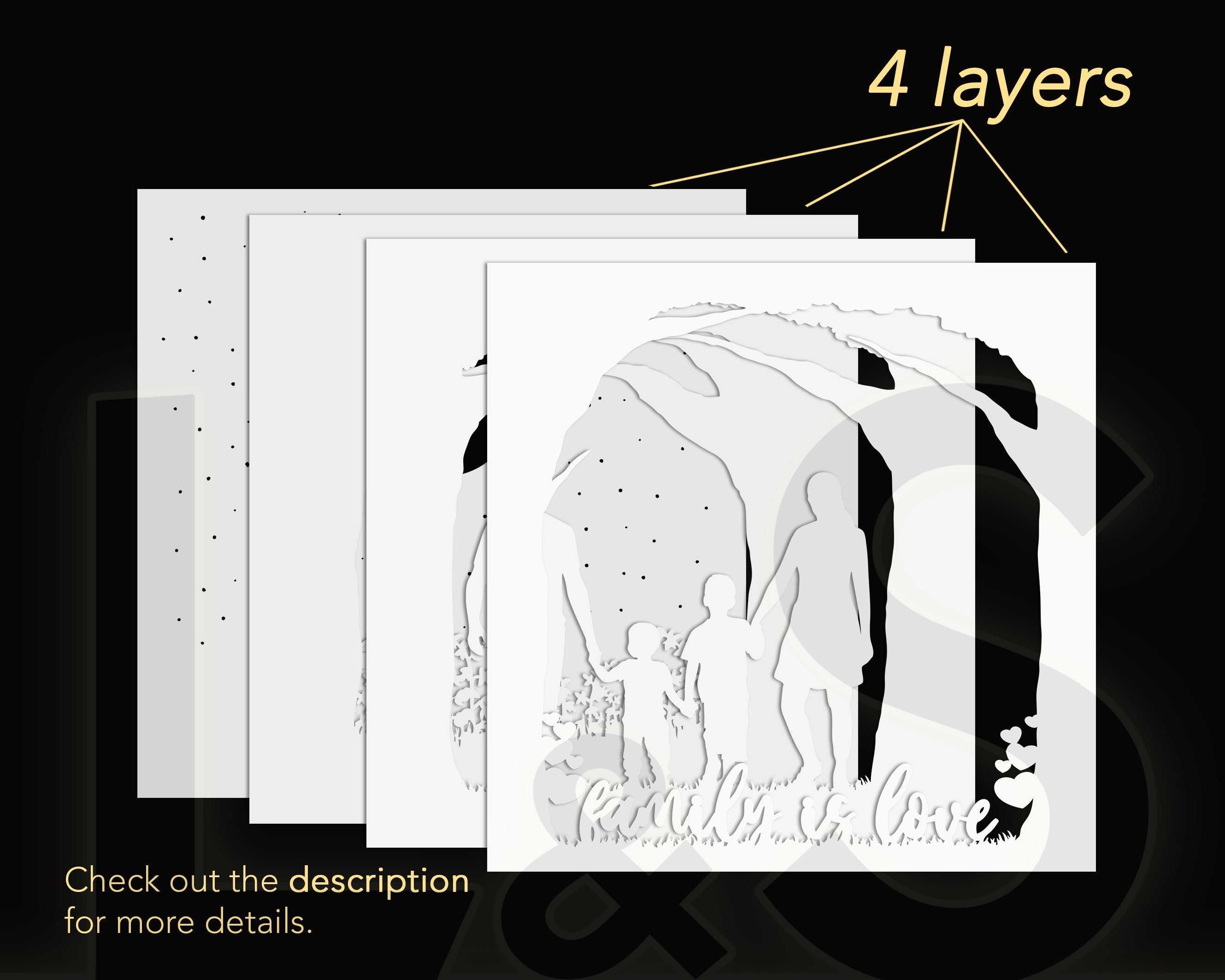 Shadow Box Template SVG Free SVG Cut Files