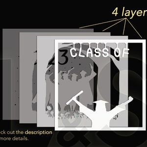 Graduation Shadow Box Svg Cricut 3D Shadowbox Bundle - Etsy