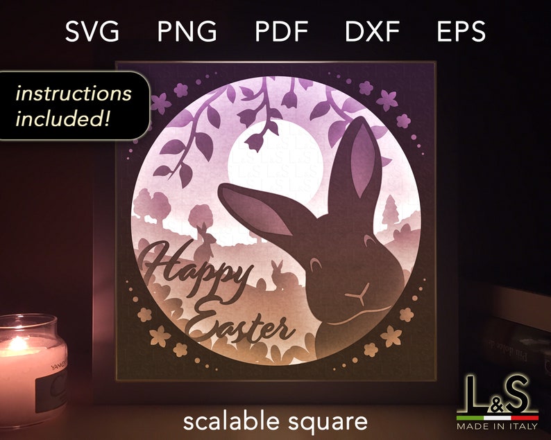 Easter Shadow Box Svg Bundle 3D Layered Easter Light Box Svg - Etsy