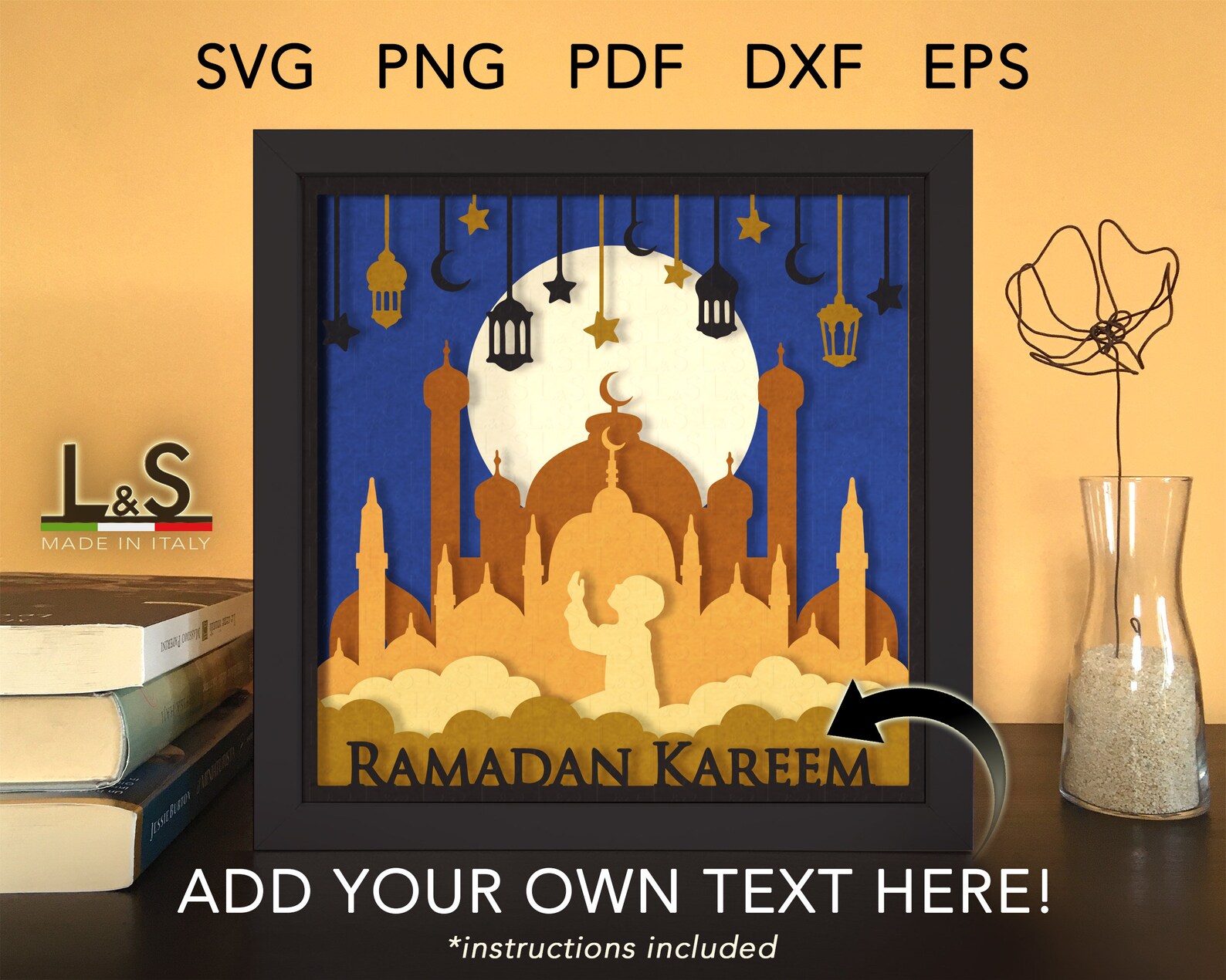 Customizable Islamic Shadow Box Template Ramadan Shadow Box | Etsy Canada
