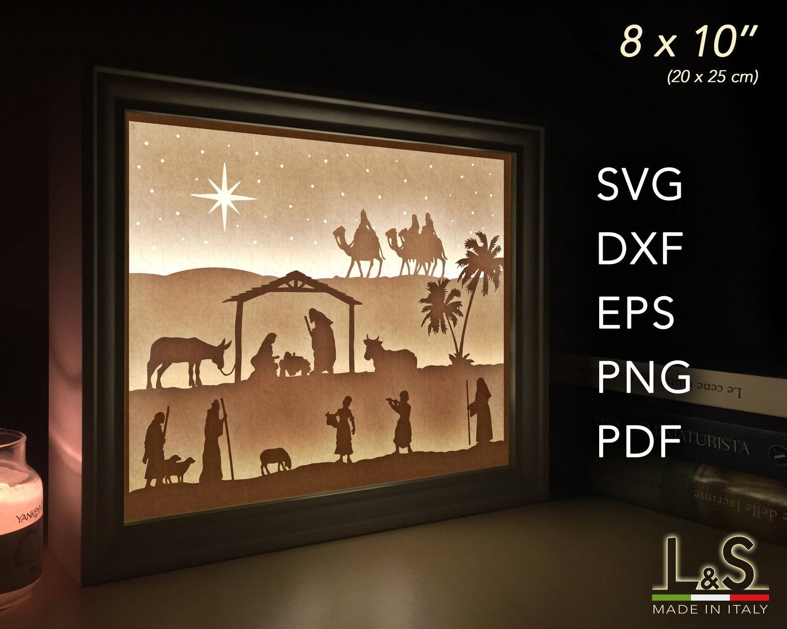 Layered Nativity Shadow Box Svg Files for Cricut Christmas | Etsy UK
