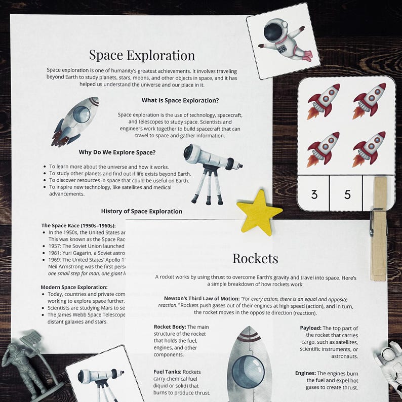 Space Explorers Unit Study - Etsy